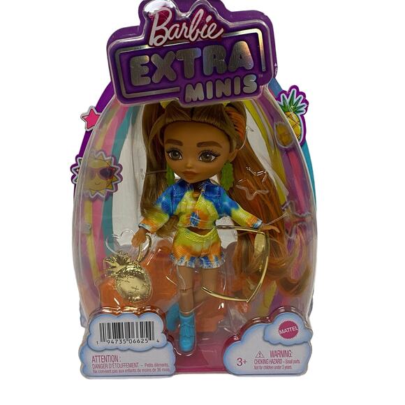 Barbie | Toys | Barbie Extra Minis 5 Doll Tie Dye Jacket Doll Stand ...